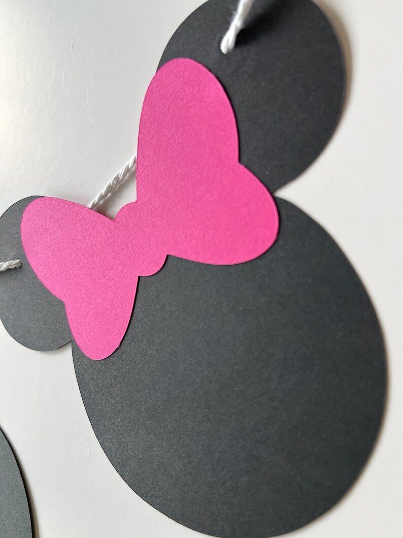 Minnie Mouse Banner, Minnie Mouse Birthday, Disney Birthday Banner ...