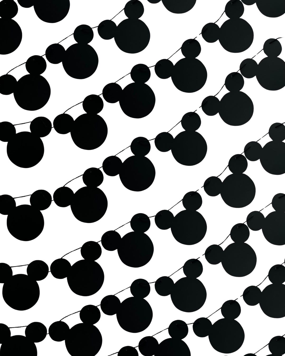 Mickey Mouse Banner, Modern Mickey Mouse Decor, Disney Birthday Banner ...