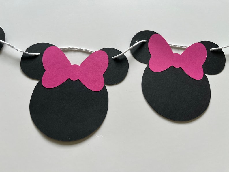 Minnie Mouse Banner, Minnie Mouse Birthday, Disney Birthday Banner ...