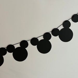 Mickey Mouse Banner, Modern Mickey Mouse Decor, Disney Birthday Banner ...