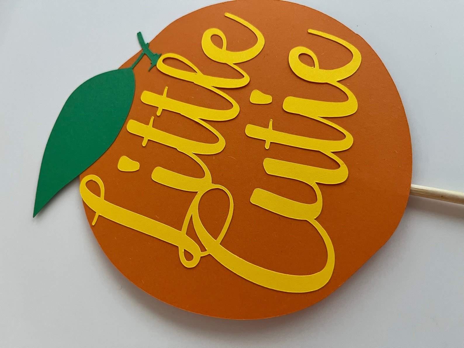 Little Cutie Cake Topper, Orange Cake Topper, Baby Shower Decor, Citrus ...