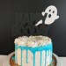 Happy Booday Cake Topper, Halloween Birthday, Ghost Cake Topper ...