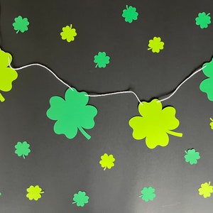 St Patricks Day Four Leaf Clover Party Garland, Lucky Banner, Party ...