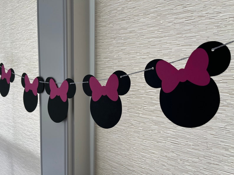 Minnie Mouse Banner, Minnie Mouse Birthday, Disney Birthday Banner ...