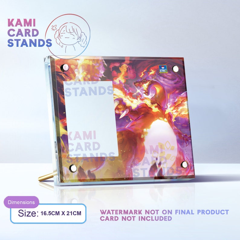 Charizard Gigantamax Pokemon Card Display Stand large - Etsy