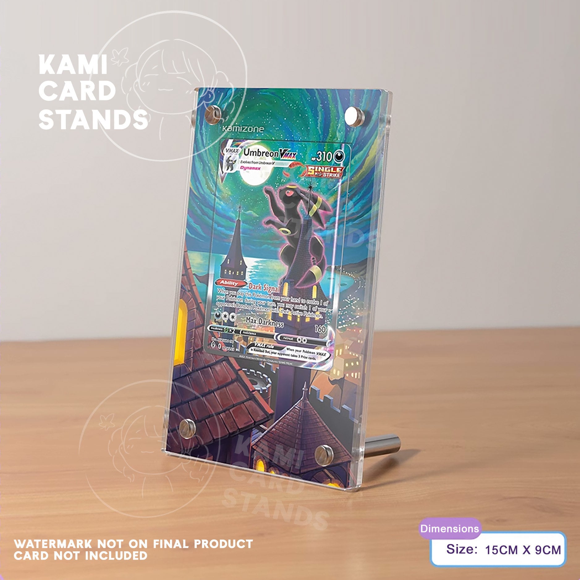 Umbreon Vmax / Moonbreon Extended Art Pokemon Card Display - Etsy