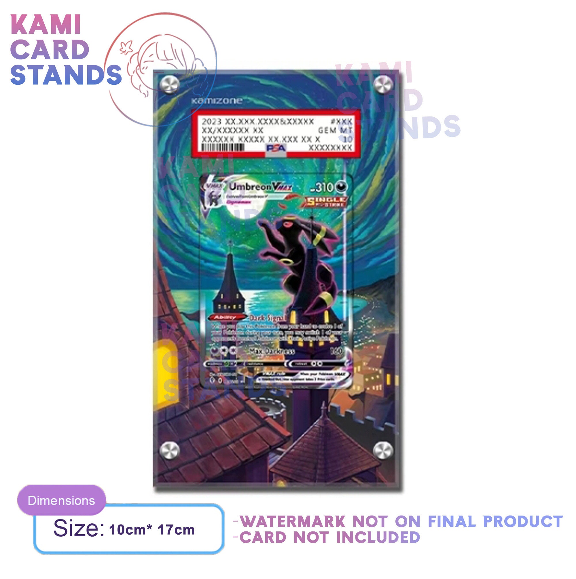 Umbreon Vmax / Moonbreon Extended Art Pokemon Card Display - Etsy