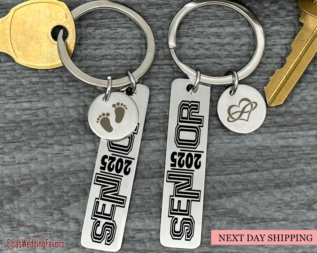 Senior 2025 Keychain, Graduation Gift for Him or Her, Personalized ...