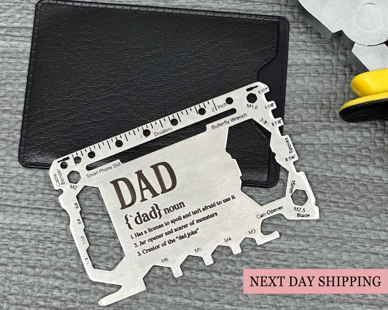 Funny Dad Description Quote, Father's Day Gift, Wallet Insert Card Gift ...
