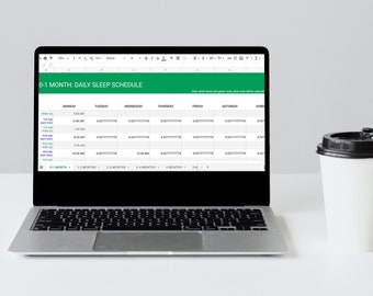 Baby Sleep Schedule The First Year Etsy