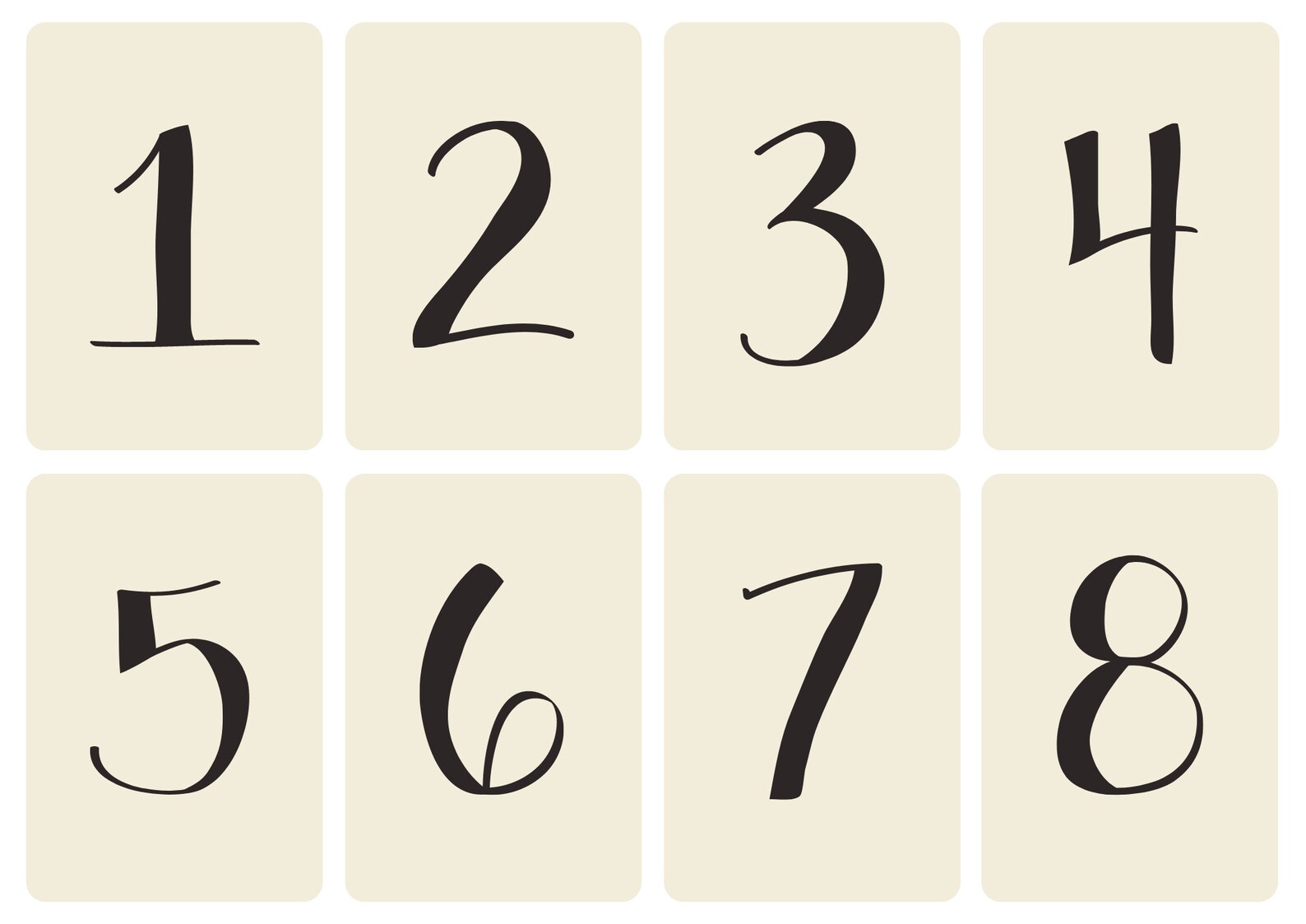 Printable Basic Math Flashcards - Etsy