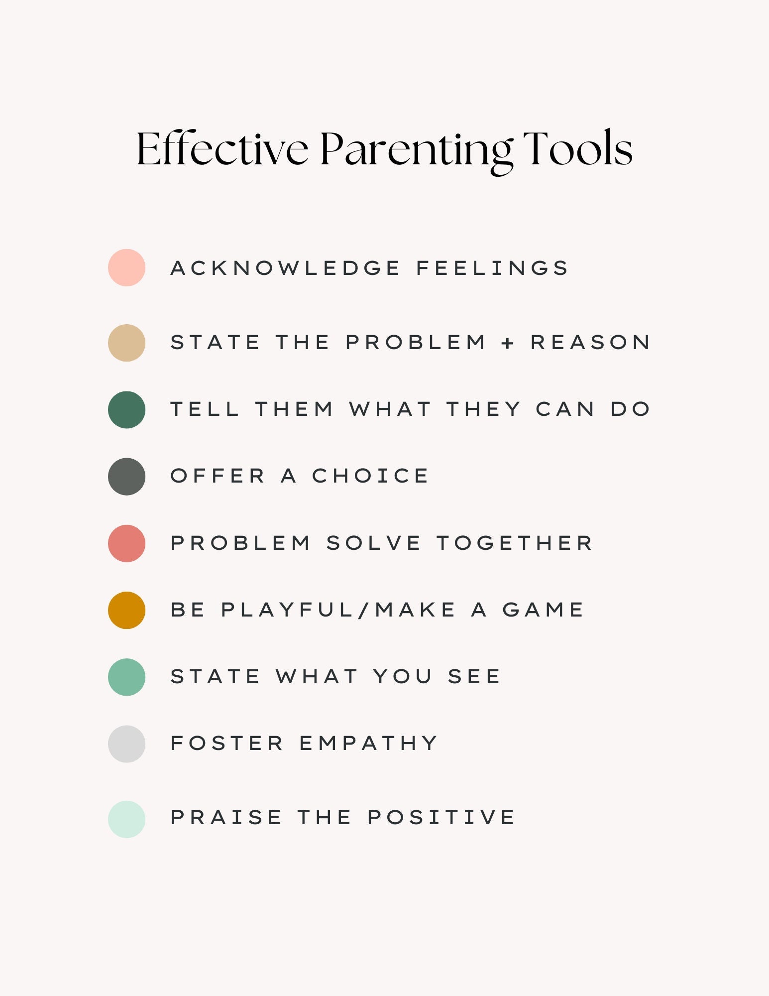 Effective Parenting Tools - Bold - Etsy