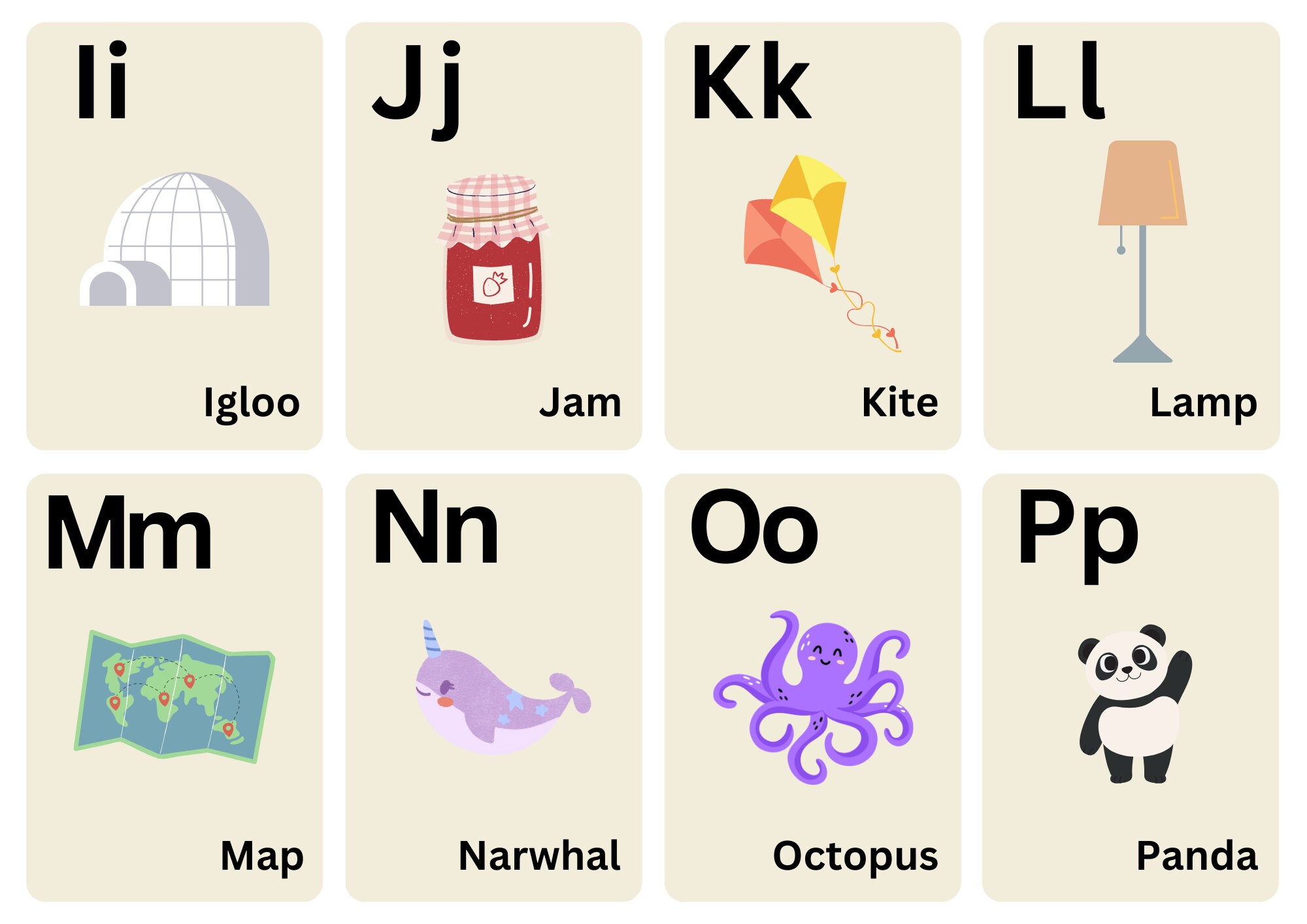 Printable Alphabet Flashcards - Etsy