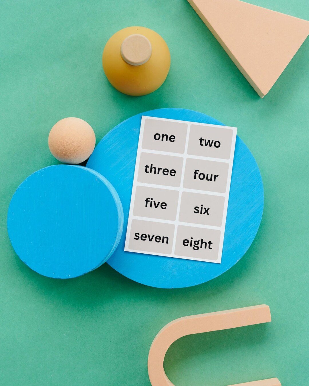 Number Names 0-10 Flashcards - Etsy