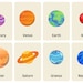 Printable Planet and Space Flashcards - Etsy