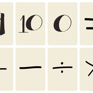 Printable Basic Math Flashcards - Etsy