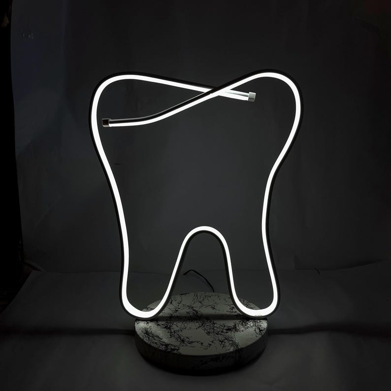 Tooth Lighting Decor With Led Lights, Dental Office Decor, Tooth Light ...