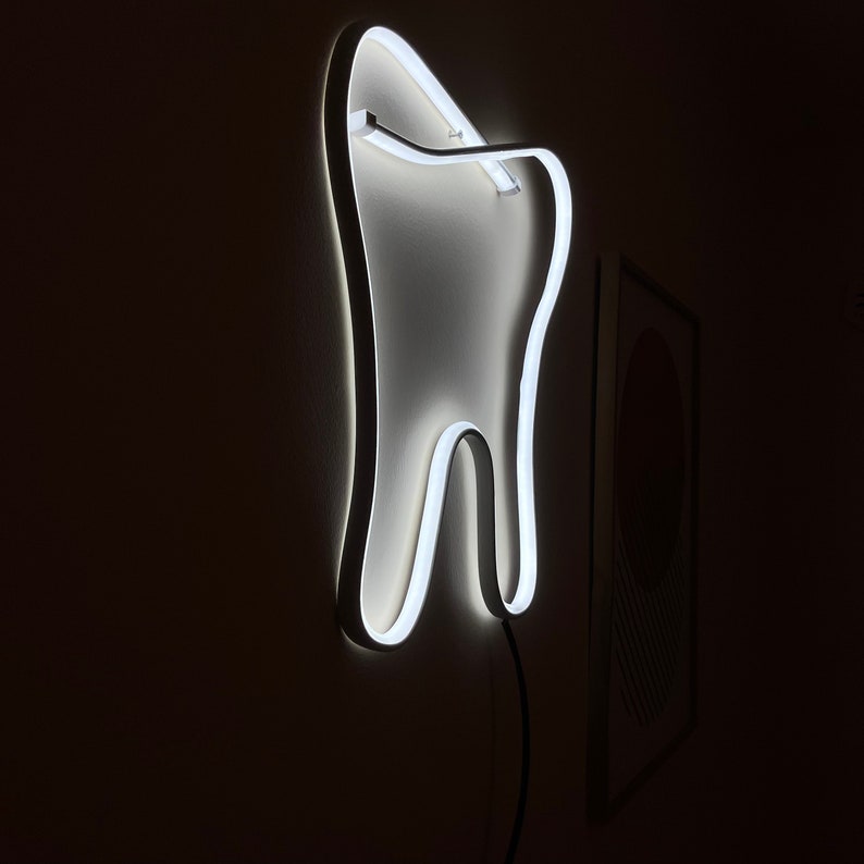 Tooth Lighting Decor With Led Lights, Dental Office Decor, Tooth Light ...
