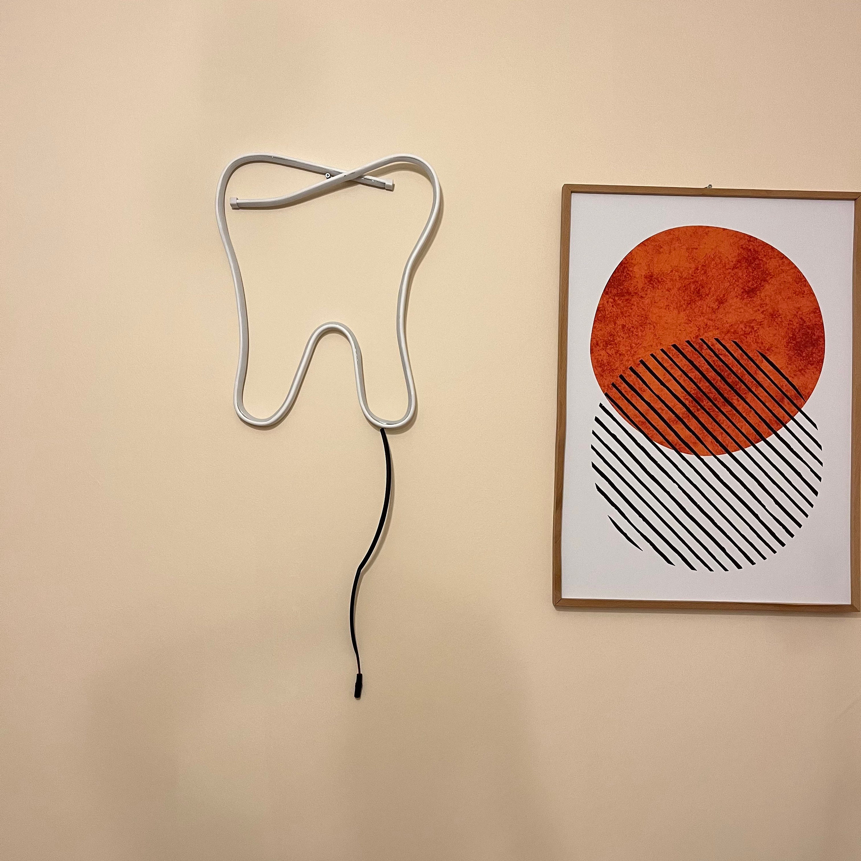 Tooth Lighting Decor With Led Lights, Dental Office Decor, Tooth Light ...