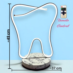 Tooth Lighting Decor With Led Lights, Dental Office Decor, Tooth Light ...