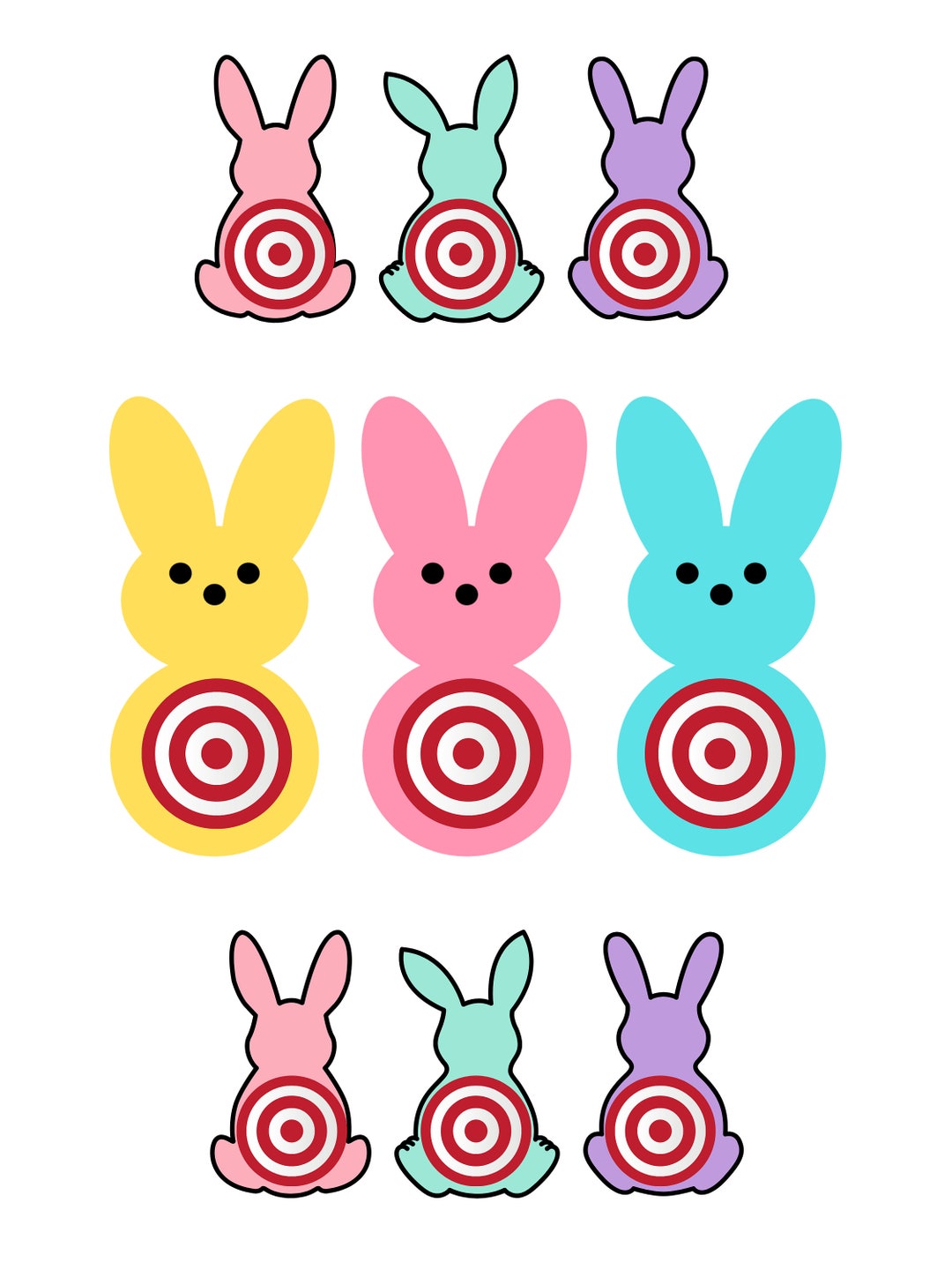 Easter Shooting Target Fun Shooting Target 2A Armed Women - Etsy
