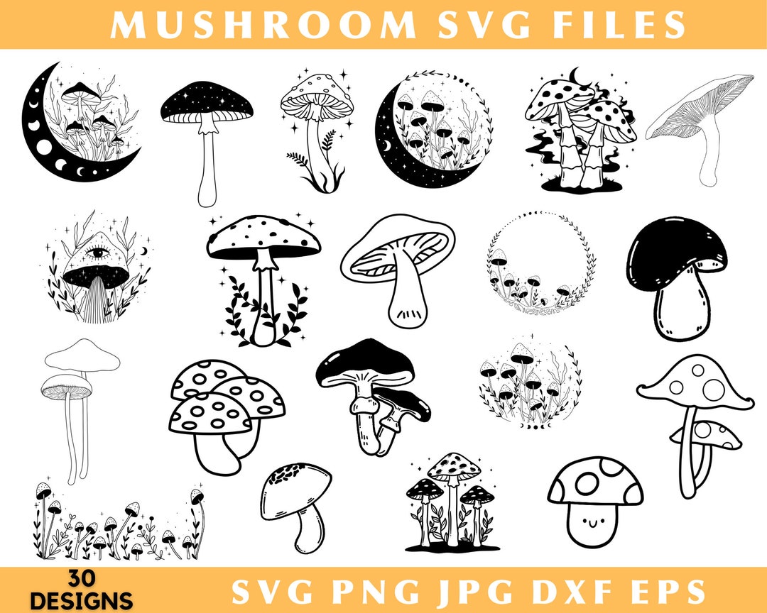 Mushroom Svg Bundle, Mushroom Png, Svg for Shirt, Svg Cut File ...