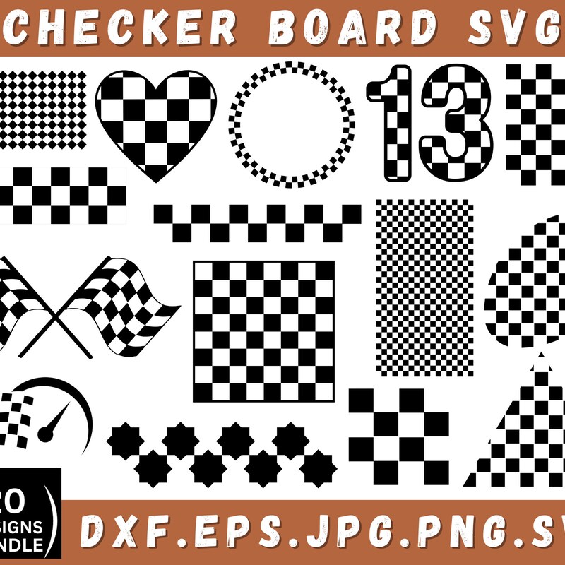 Checkerboard Svg - Etsy