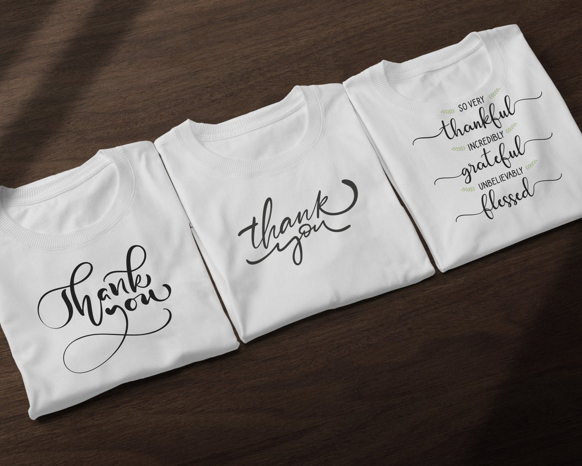 Thank You Svg Bundle, Thank You Png, Thank You Clipart, Thankful Svg ...