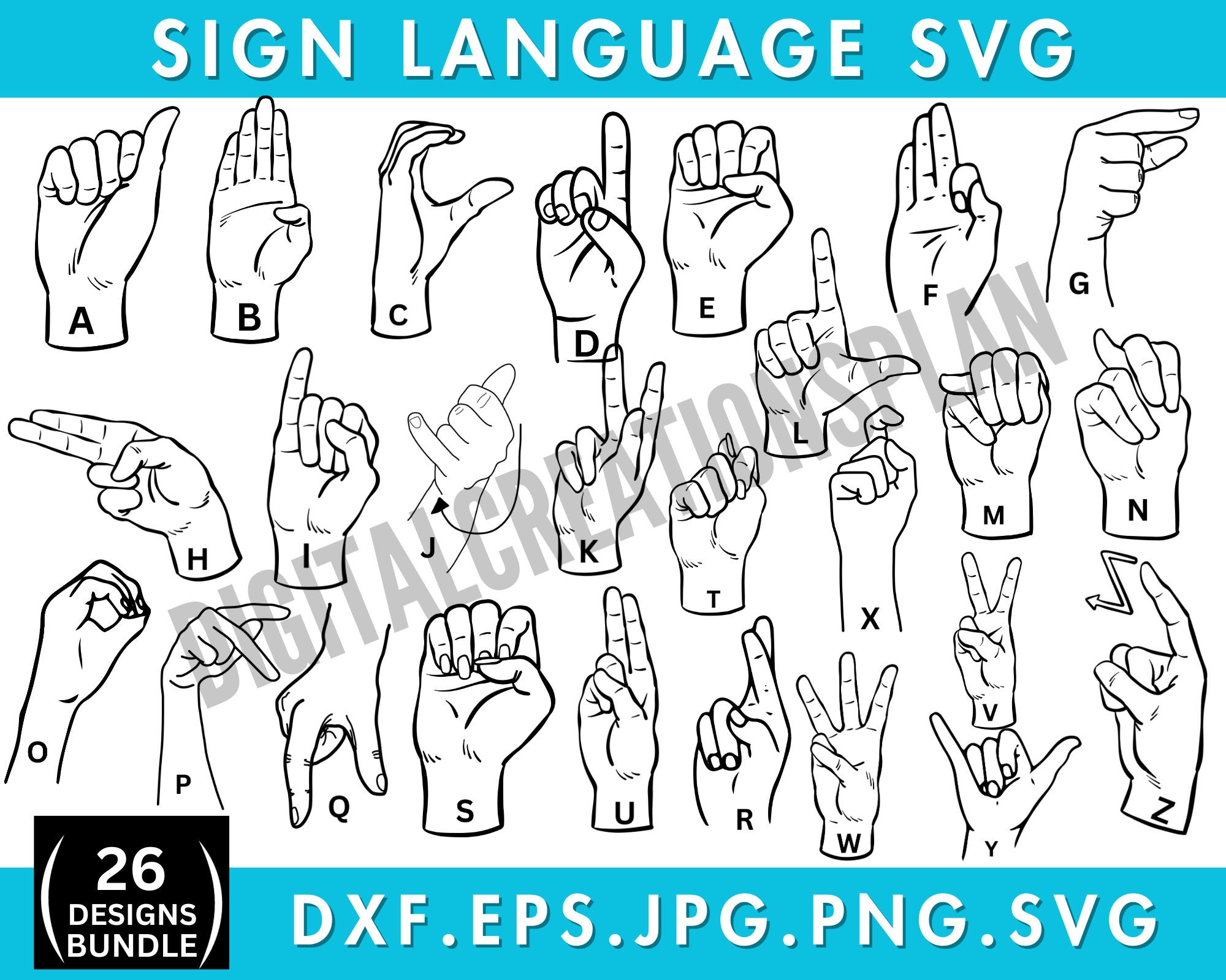 Sign Language Svg, Sign Language Png, Sign Language Clipart, I Love You ...