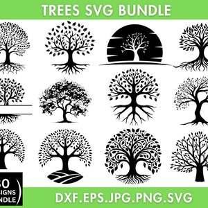 25 Forest Tree Svg Bundle, Tree of Life Svg, Tree of Life Clipart, Tree ...