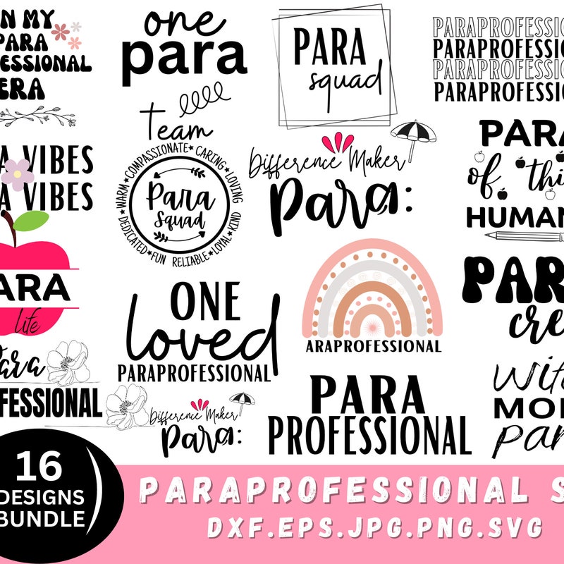 Paraprofessional Svg - Etsy