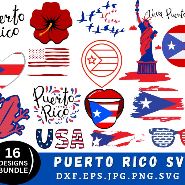 Puerto Rico Svg - Etsy