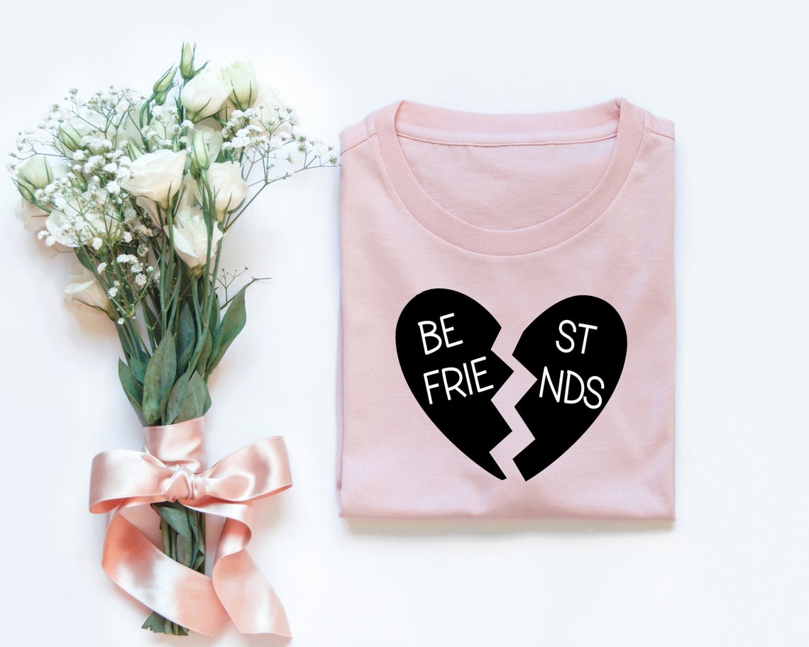 Best Friends Heart Svg, Best Friends Heart Png, Friendship Svg, Split ...