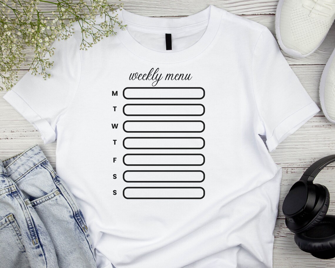 Weekly Menu Svg Bundle, Kitchen Menu Svg, Menu Svg / Png, Svg File ...