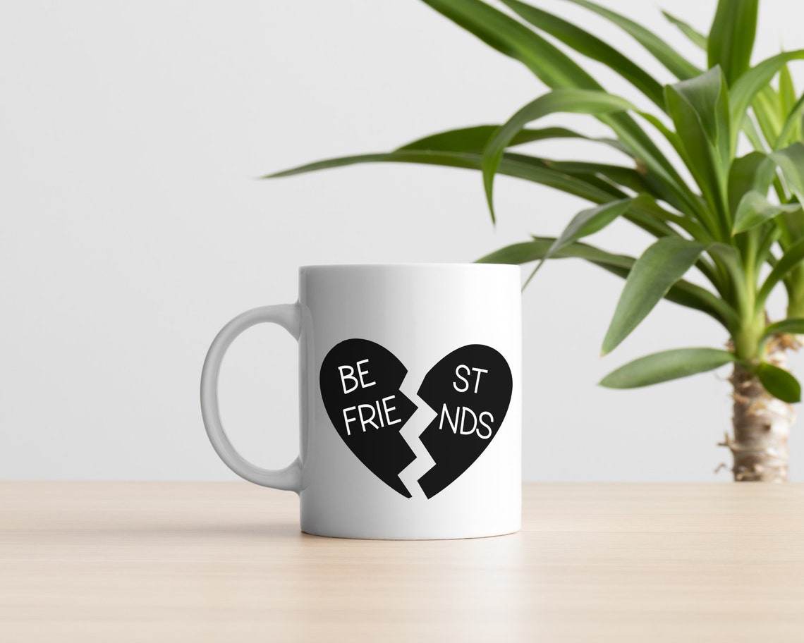 Best Friends Heart Svg, Best Friends Heart Png, Friendship Svg, Split ...