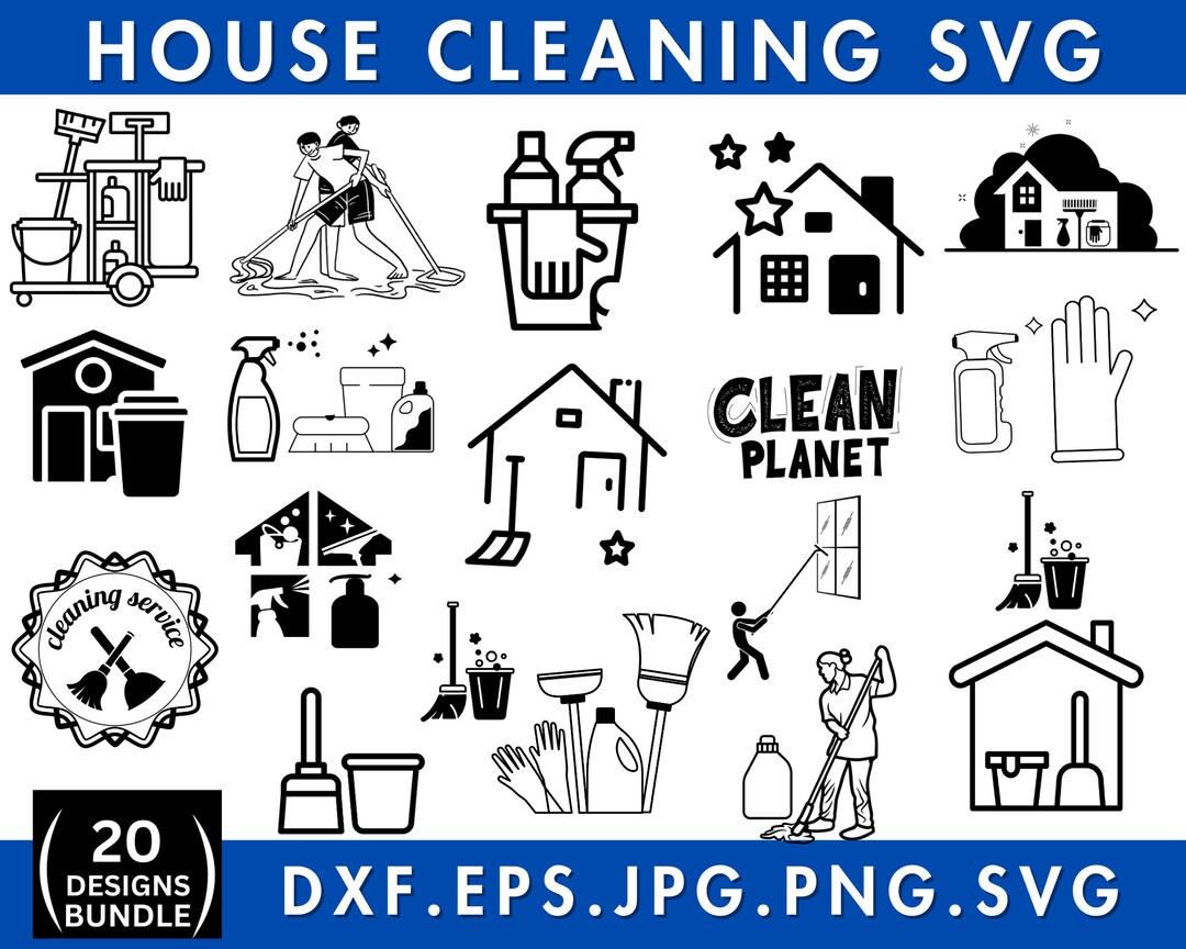 House Cleaning Svg Bundle, Cleaning Svg, Cleaning Service Svg, Cleaning ...