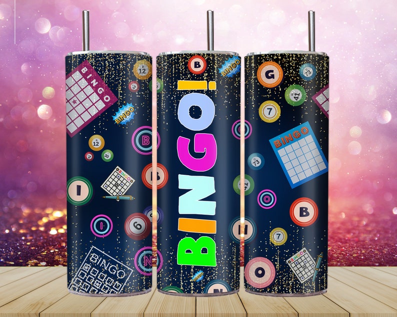 Bingo Tumbler Wrap, Sublimation Tumbler, Bingo Tumbler, Bingo Png, 20oz ...