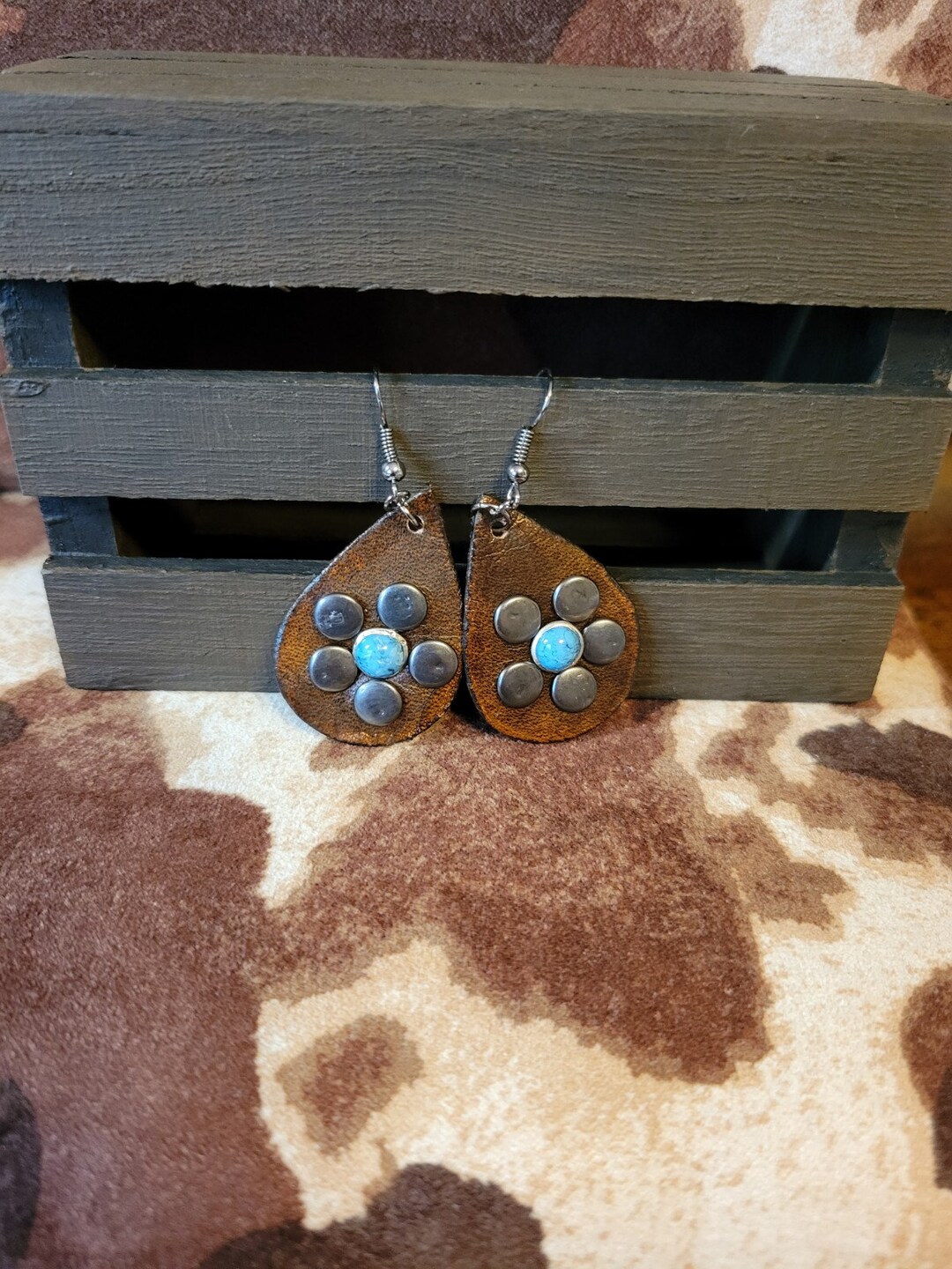 Leather Rivet Flower - Etsy