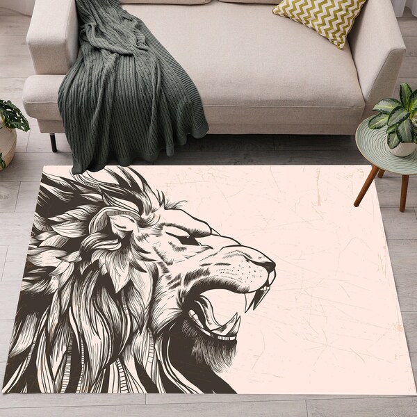 Lion Print - Etsy