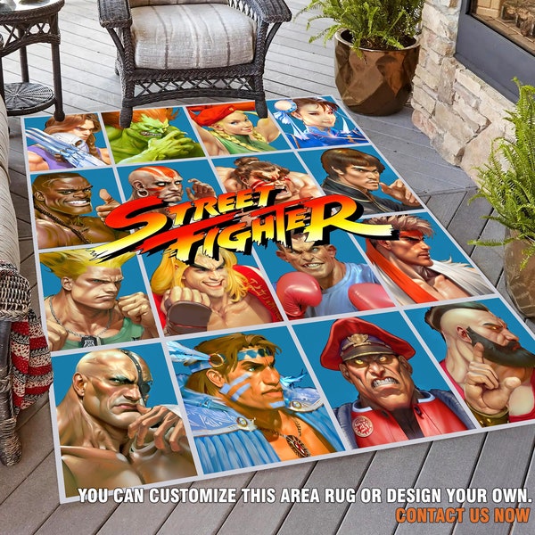 Street Fighter Rug - Etsy