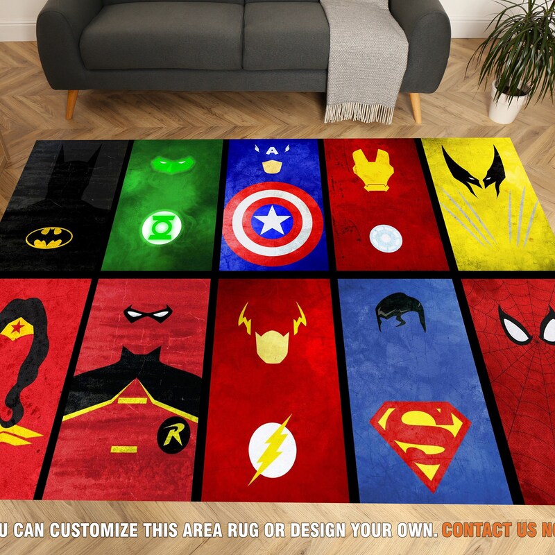 Avengers Rug - Etsy