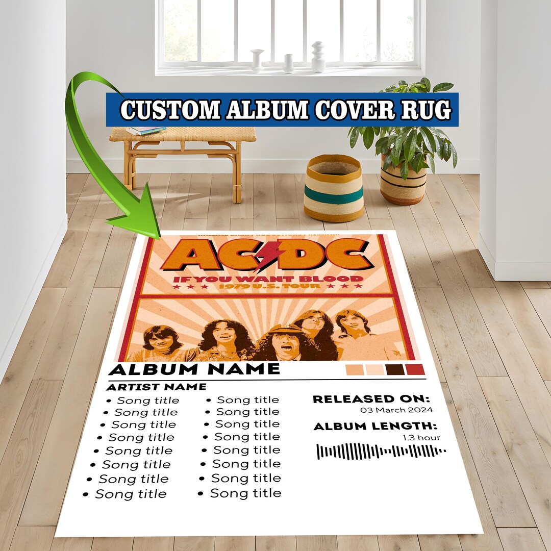 Custom Album Cover Rug,personalized Album Cover,album Cover Rug,area ...