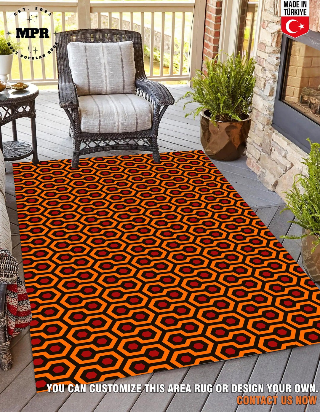 The Shining Area Rug, Overlook Hotel Rug, Shining Overlook Hotel Carpet ...