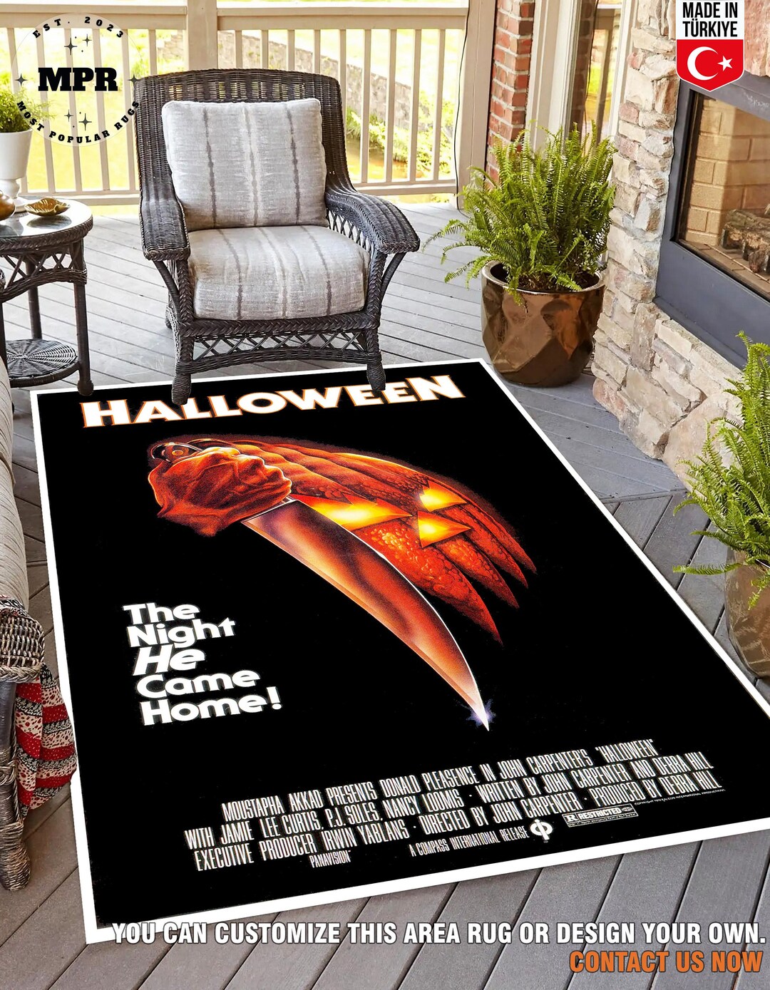 Halloween Rug, Michael Myers Rug, Freddy Krueger, Leatherface Jason ...