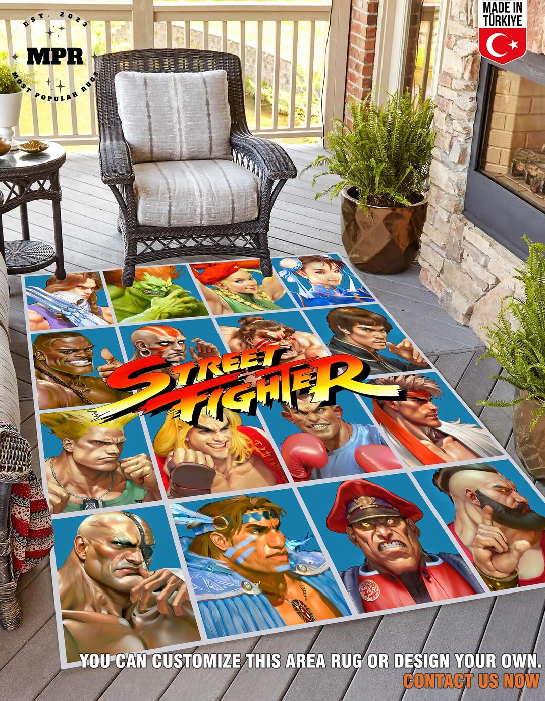 Retro Realistic, Streed 90s Arcade and Theater Style Area Rug, Street ...