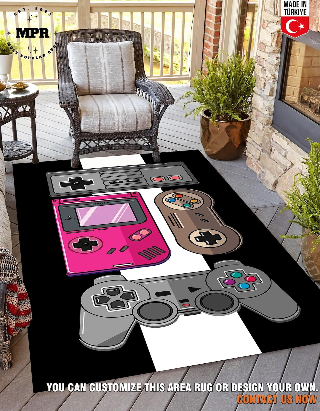 Gaming Console, Game Rug, Gaming Rug, Nintendo Gamer Rugs, Gift for Him ...