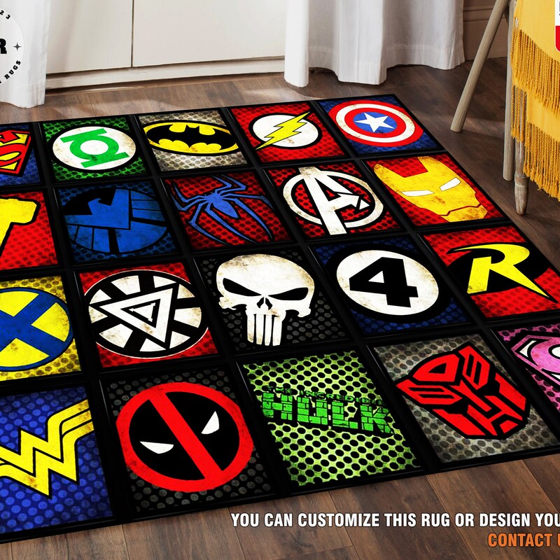 Avengers Rug - Etsy