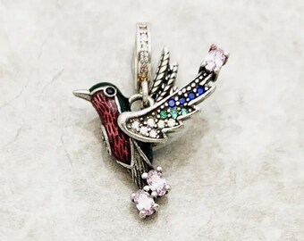 10PCS Hummingbird Charm Bird Charm Animal Charm Necklace Charm - Etsy