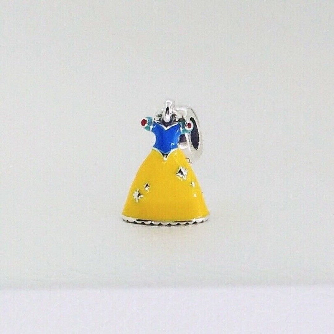 Disney Princess Snow White Dress, Sterling Silver S925 Enamel Charm ...