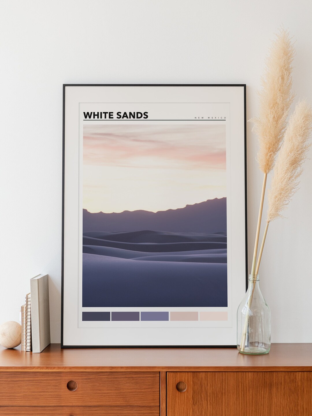 White Sands New Mexico Swatch Poster, White Sands Print, White Sands ...